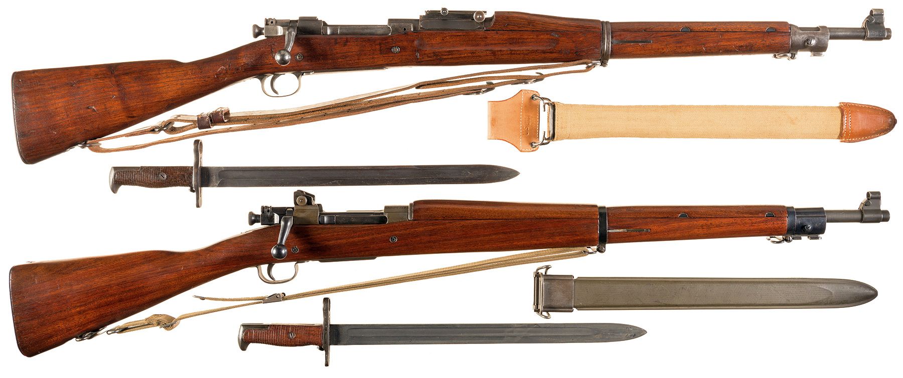 Two U.S. Military Bolt Action Rifles with Bayonets | Rock Island Auction