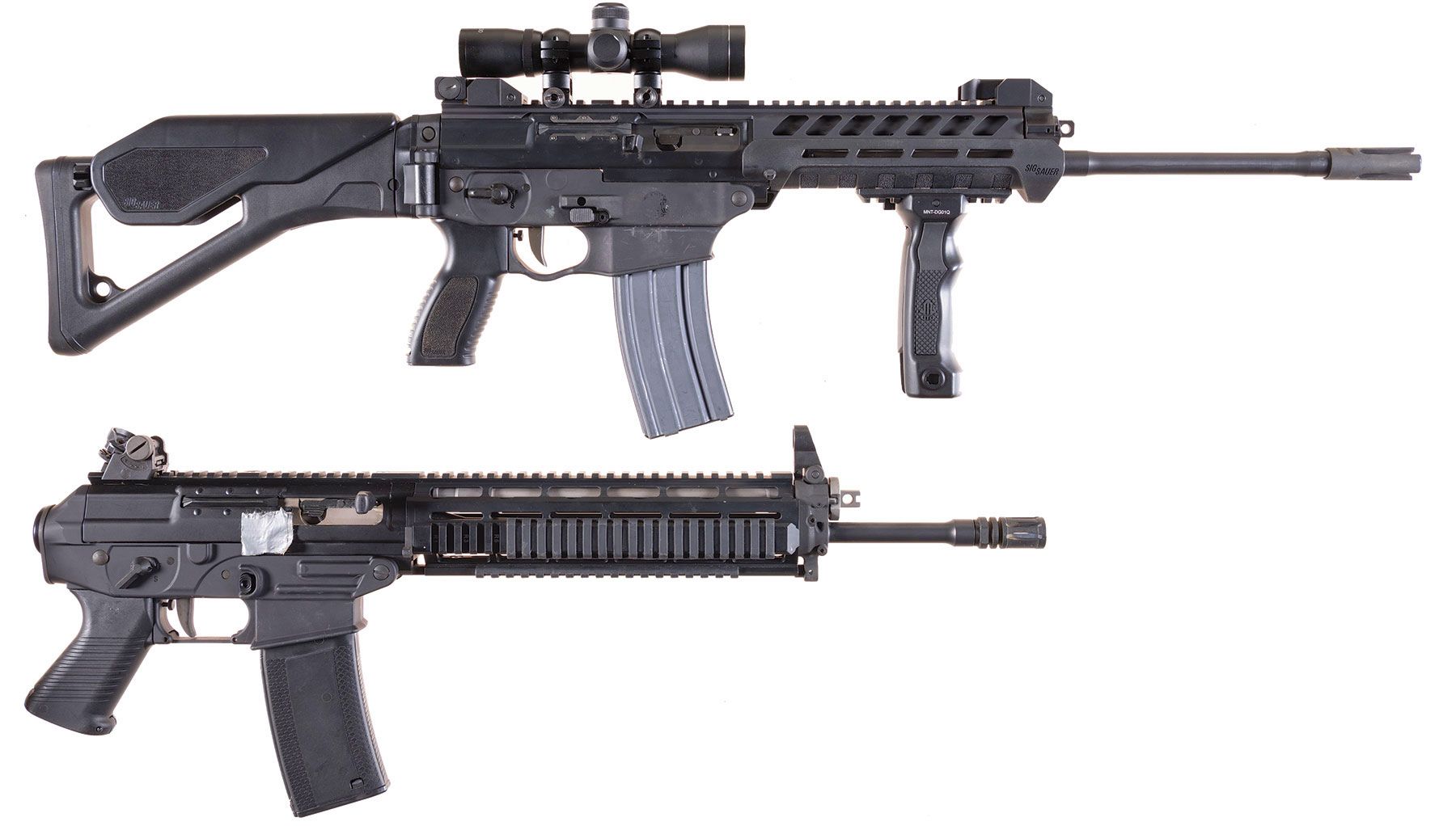Two Sig Sauer Semi-Automatic Firearms -A) Sig Sauer 556 Rifle wi | Rock ...
