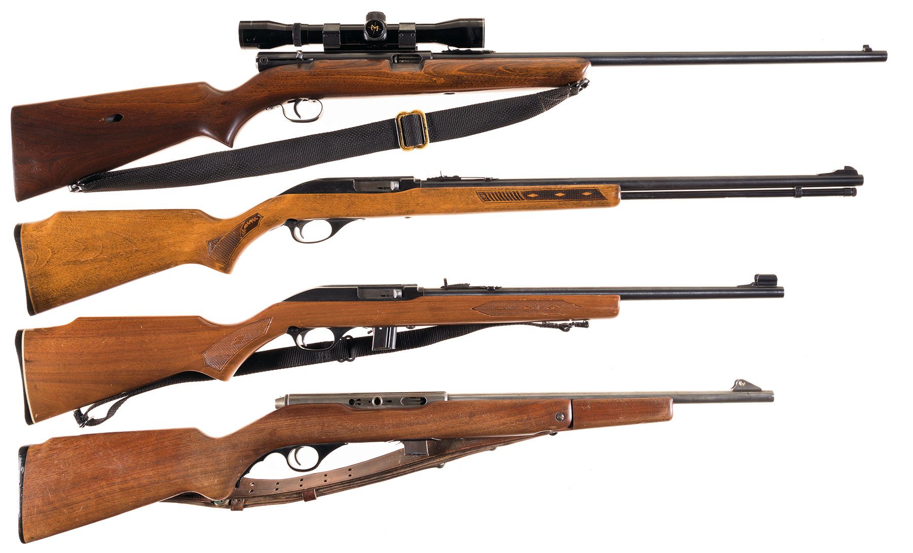Four Semi-Automatic Rifles -A) Winchester Model 74 Rifle with Sc | Rock ...