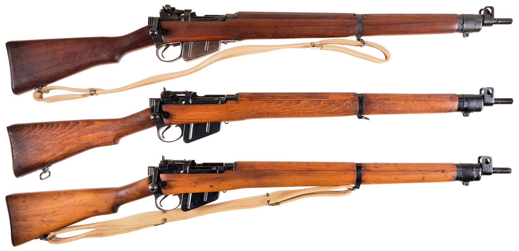 Three British Military Bolt Action Rifles -A) Long Branch Enfiel | Rock ...