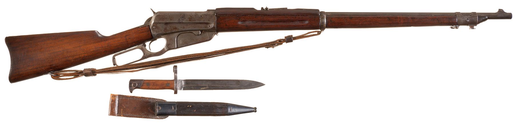 Winchester Model 1895 Army Lever Action Rifle with Bayonet | Rock ...