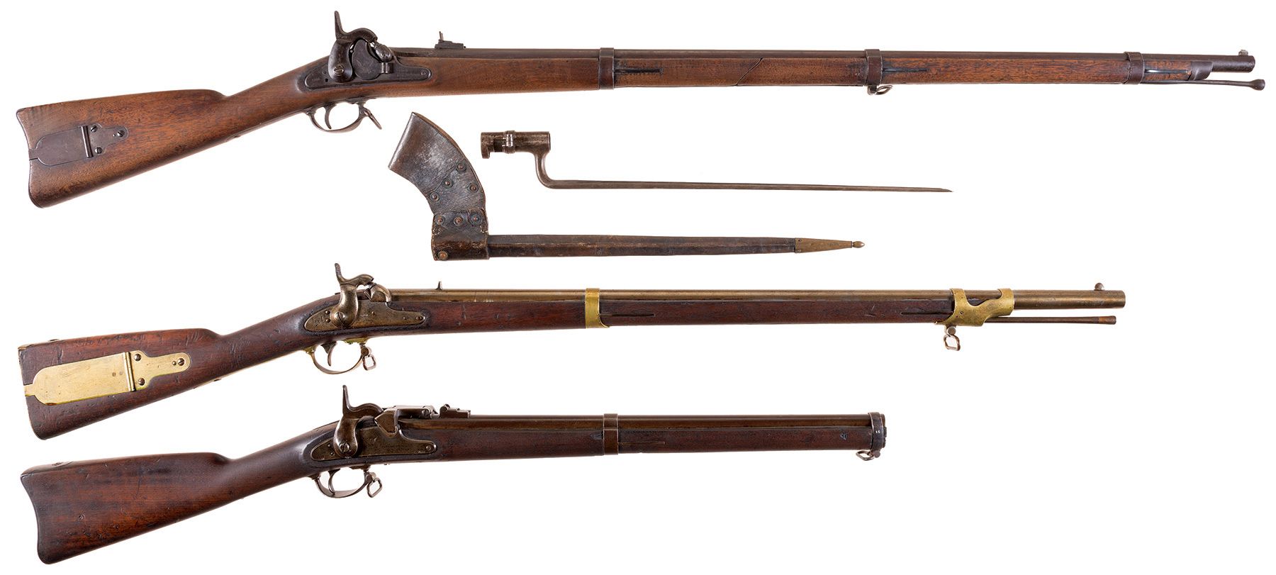Three Rifles -A) Springfield Armory Model 1855 Rifle- | Rock Island Auction