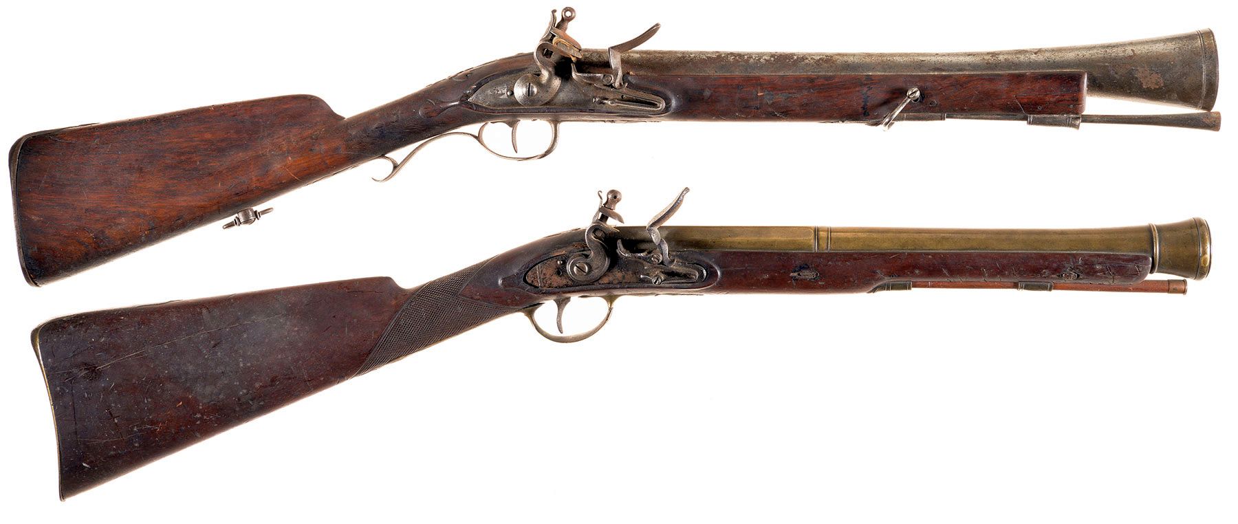 Two Flintlock Blunderbusses | Rock Island Auction