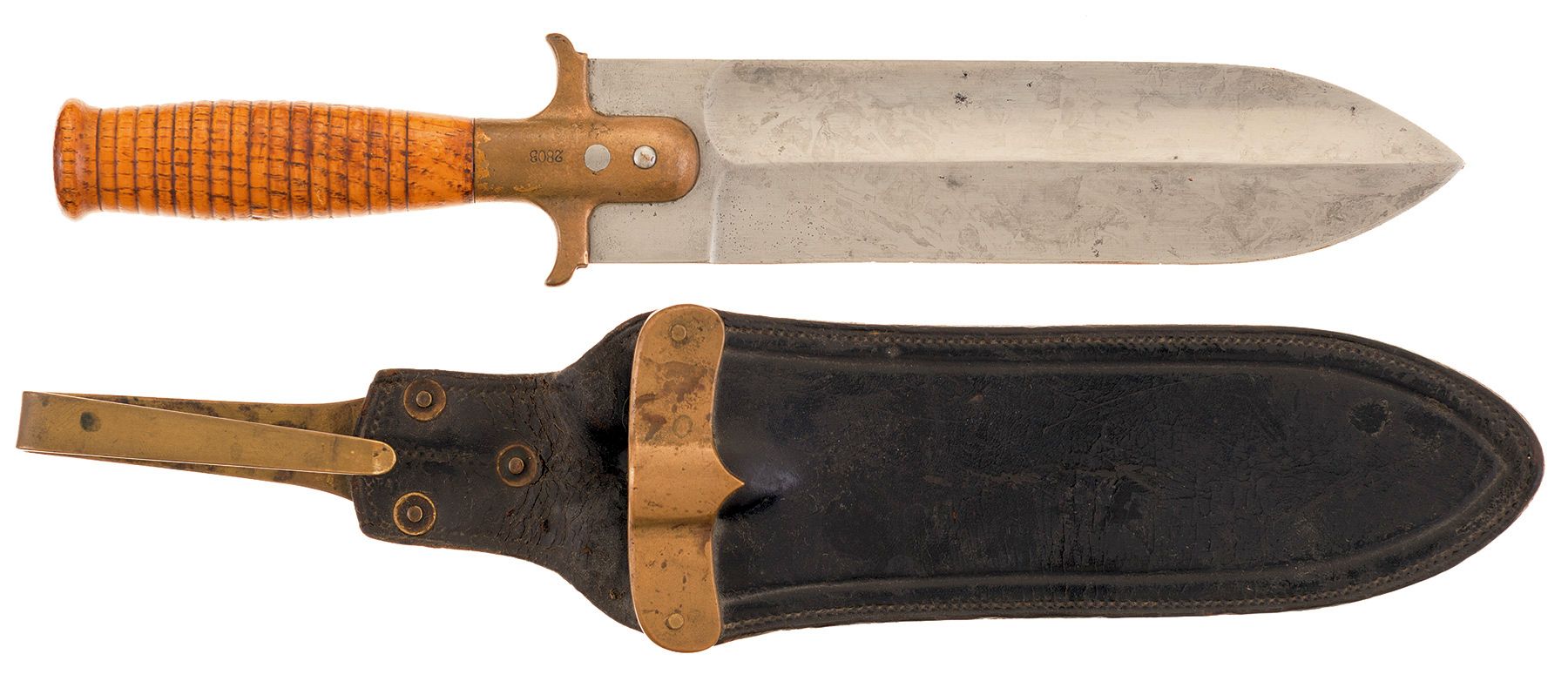 U.S. Springfield Model 1880 Hunting Knife with Sheath | Rock Island Auction