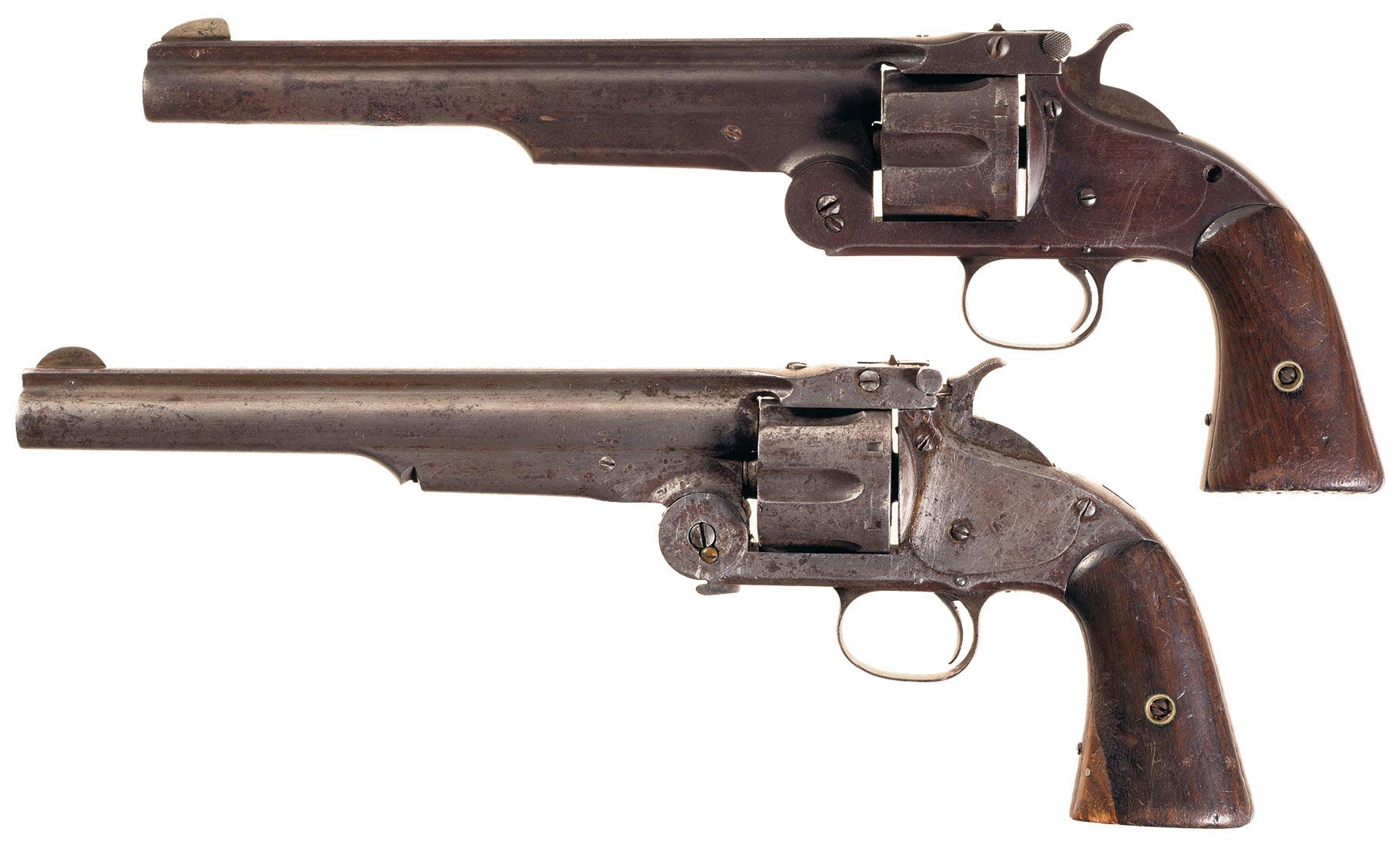 Two Smith & Wesson Model No. 3 American Single Action Revolvers | Rock ...