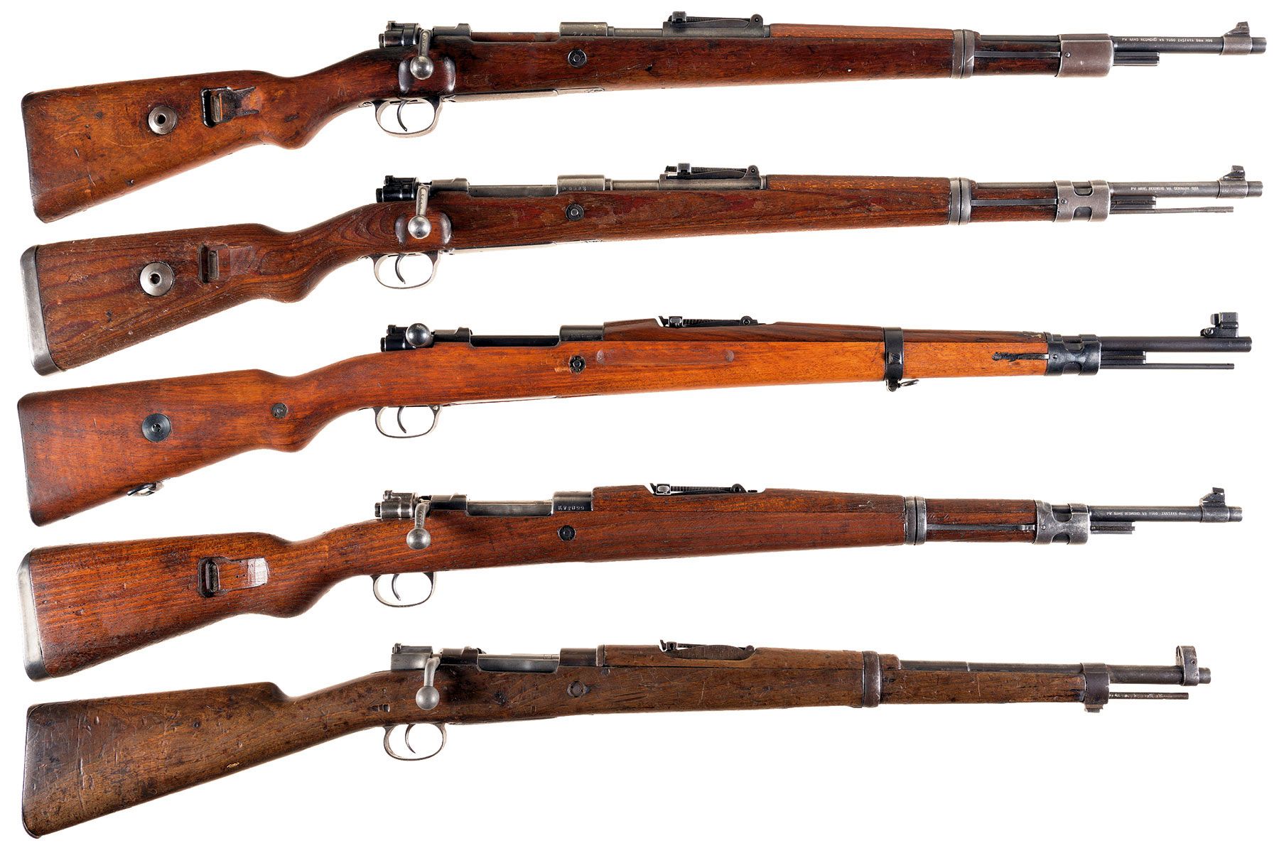 Five European Military Bolt Action Rifles A Yugoslavian Model Rock Five European Military Bolt Action Rifles A Yugoslavian Model Rock