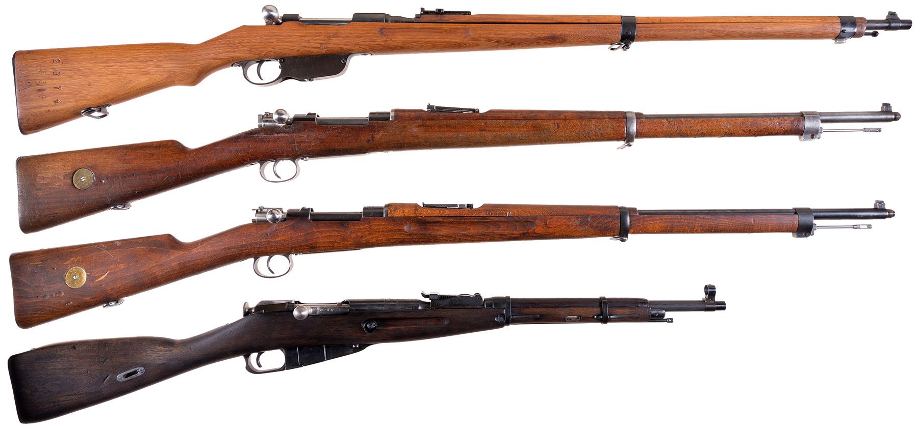 Four Bolt Action Military Longarms -A) Steyr M95 Straight Pull R | Rock ...