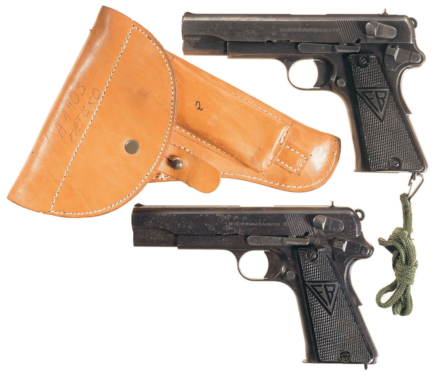 Two German Proofed F.B. Radom Vis 35 Semi-Automatic Pistols | Rock ...