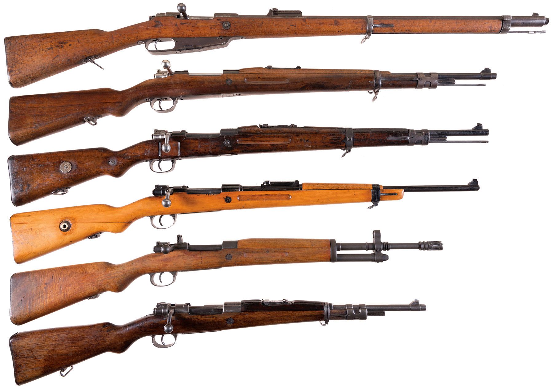 Six Bolt Action Military Longarms -A) Amberg Arsenal GEW 88 Rifl | Rock ...