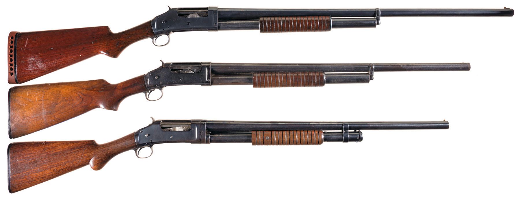 Three Winchester Slide Action Shotguns -A) Winchester Model 1897 | Rock ...