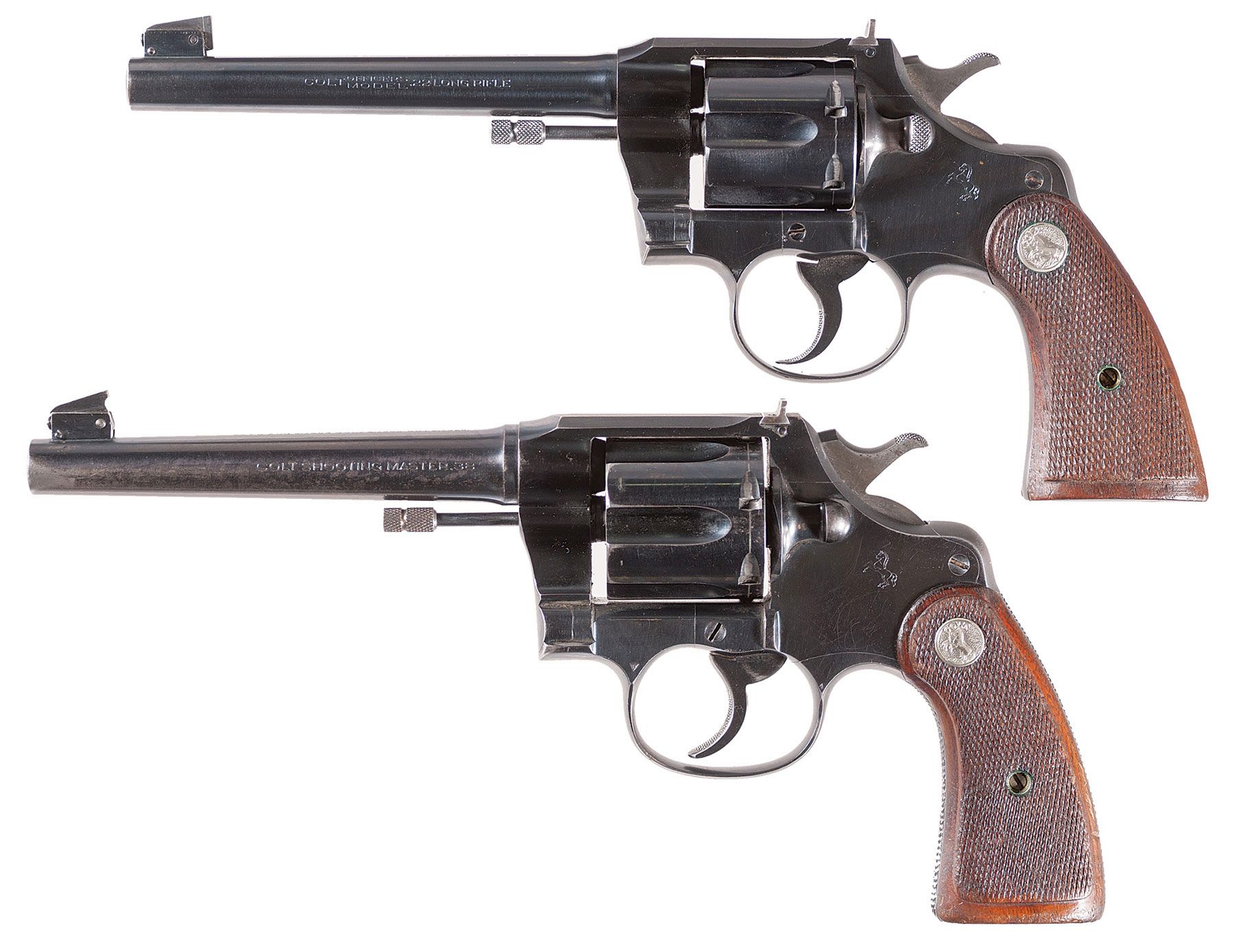 Two Colt Double Action Target Revolvers | Rock Island Auction