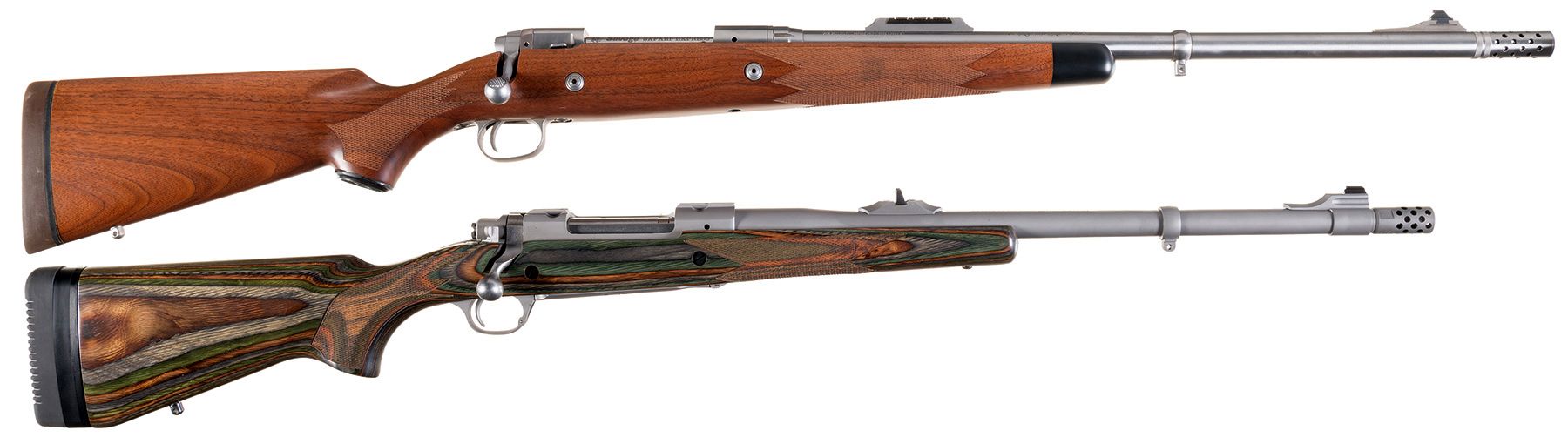 Two Bolt Action Rifles -A) Savage Model 116 Safari Express Rifle | Rock ...