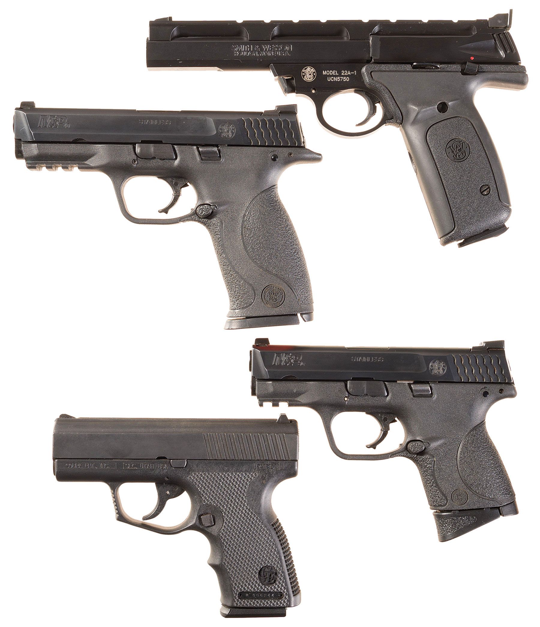 Four Semi-Automatic Pistols -A) Smith & Wesson Model 22A-1 Pisto | Rock ...