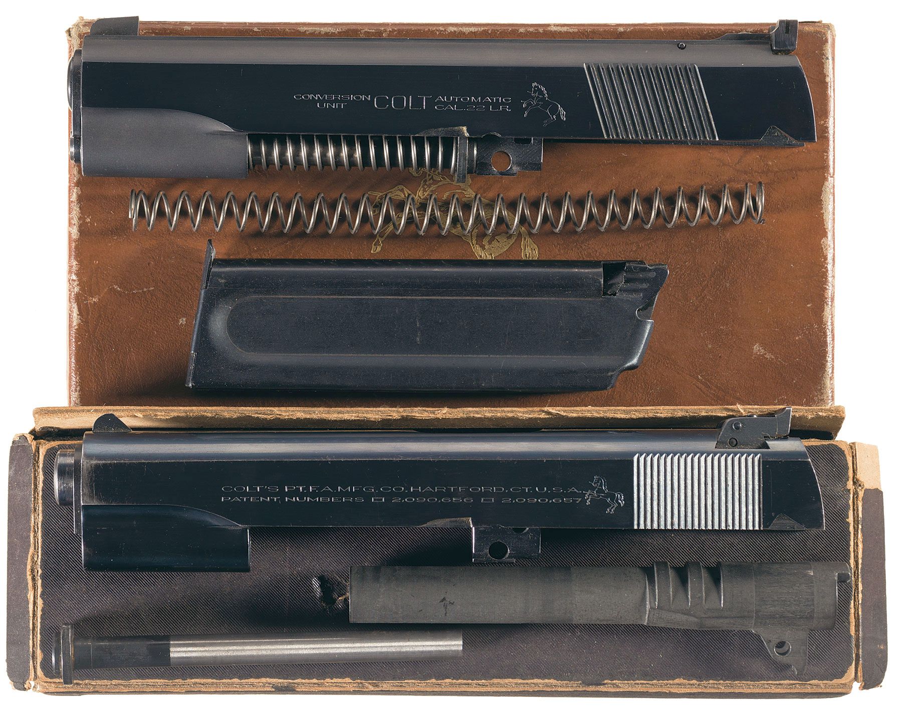 Two Colt 1911/Government Model 22 LR Conversion Kits | Rock Island Auction