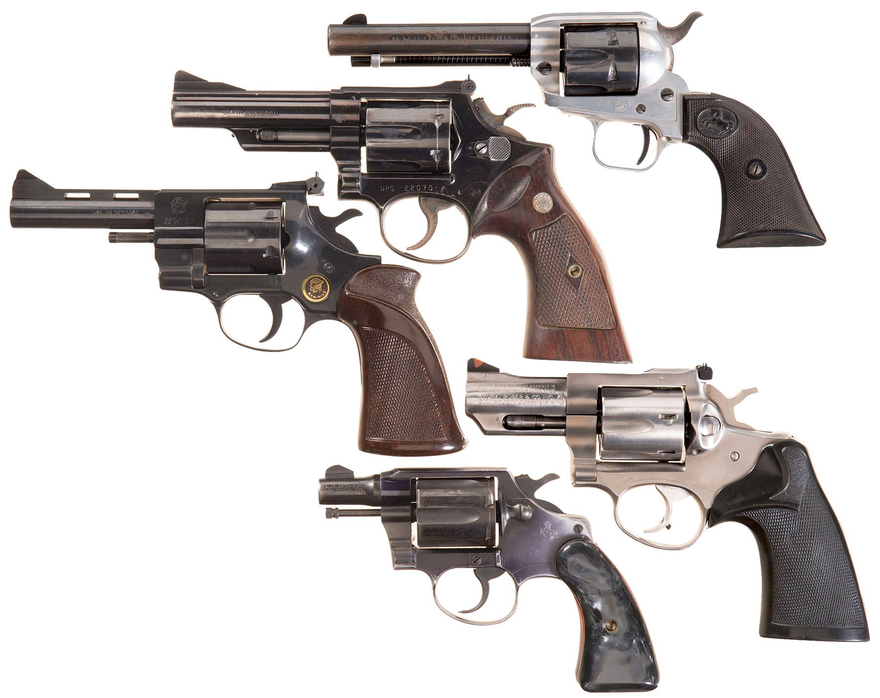Five Revolvers | Rock Island Auction