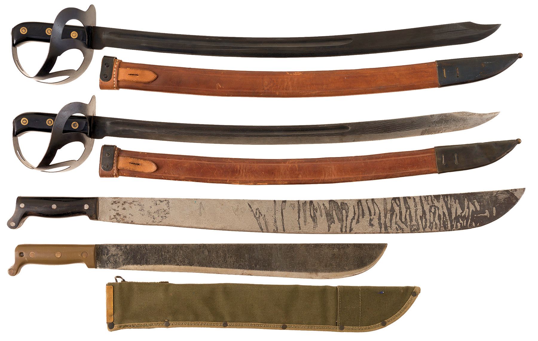 Two Cutlasses and Two Machetes | Rock Island Auction