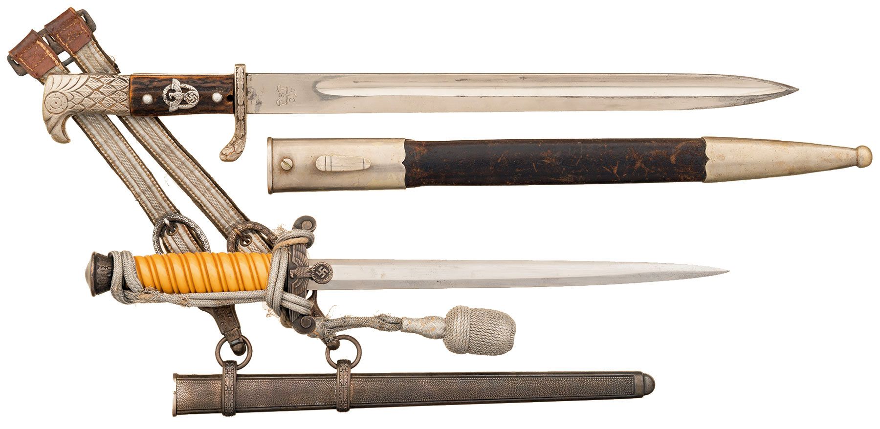 Two Nazi-Style Dress Daggers With Sheaths | Rock Island Auction
