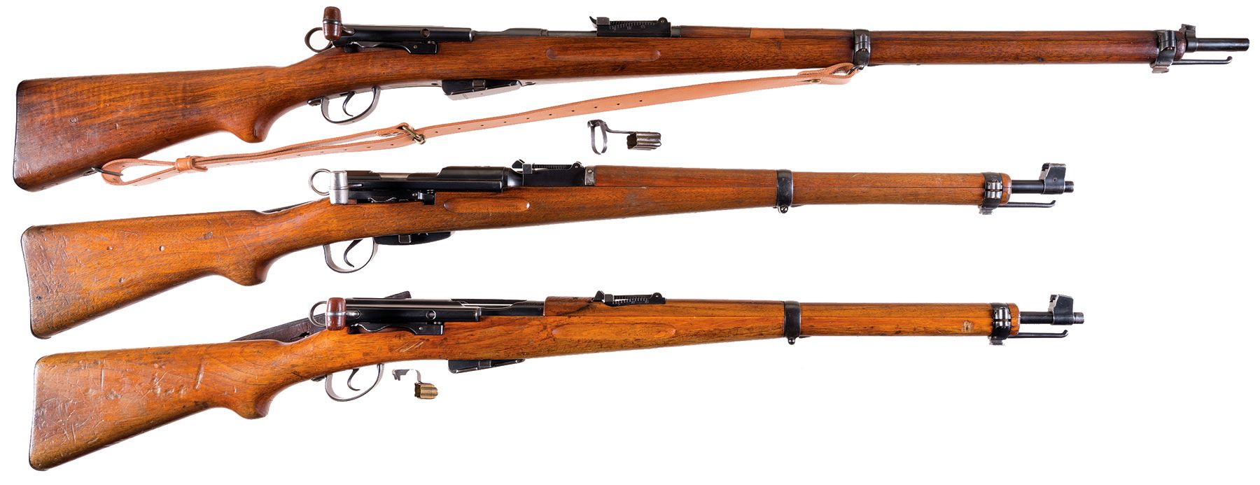 Three Swiss Straight Pull Bolt Action Military Rifles | Rock Island Auction
