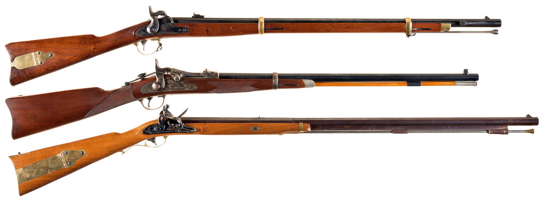 Three Reproduction Rifles -A) Hy Hunter Inc. Remington Model 186 | Rock ...
