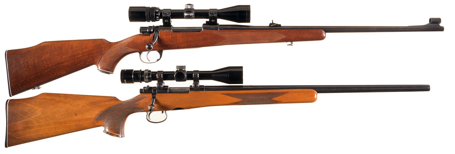 Two Scoped Bolt Action Rifles -A) Interarms Mark X Rifle | Rock Island ...