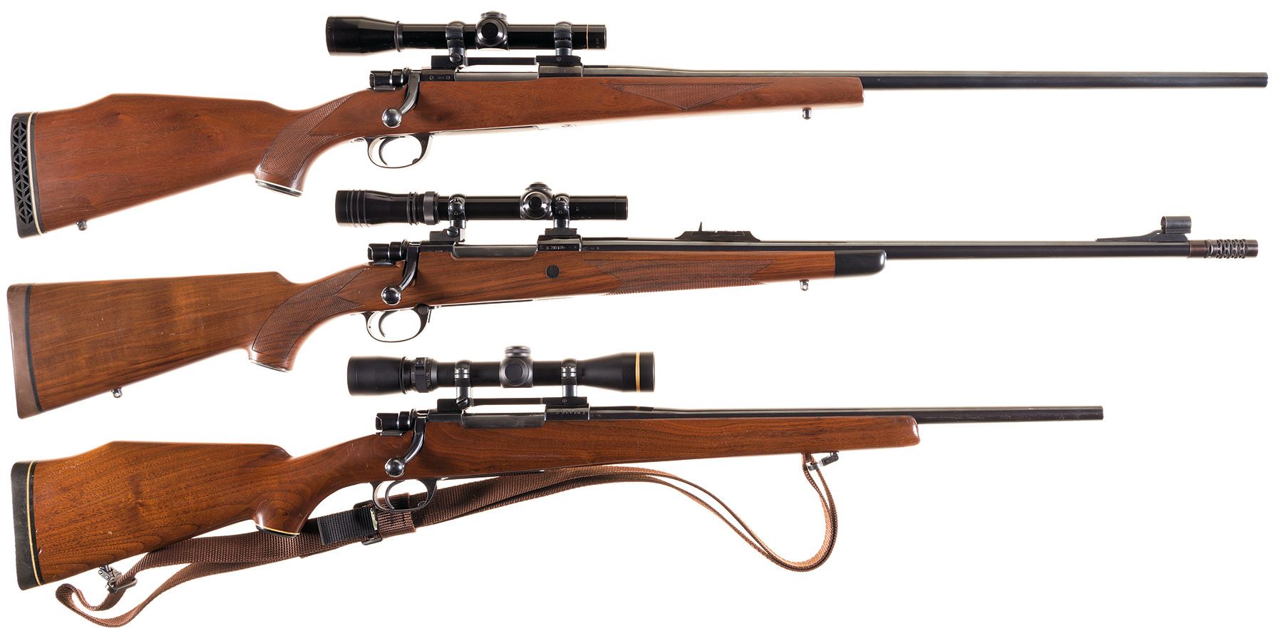 Three Scoped Bolt Action Rifles -A) Interarms Mark X Rifle | Rock ...