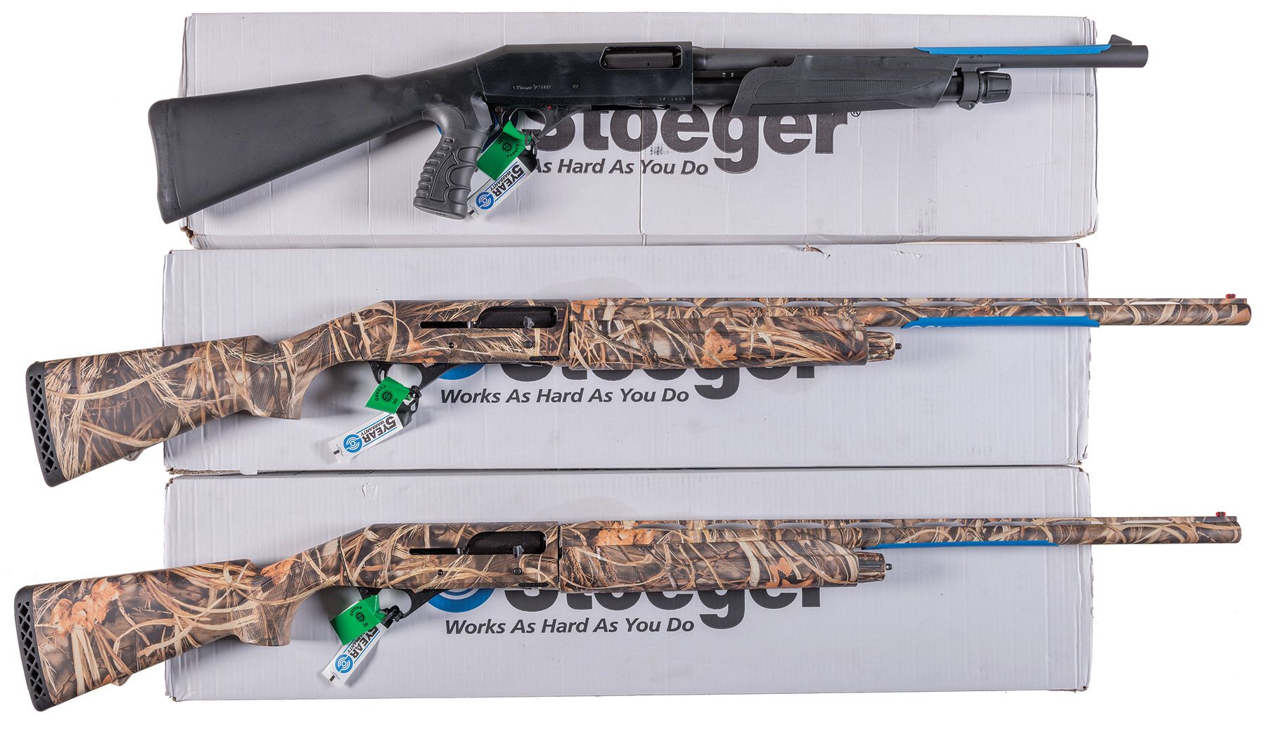 Three Stoeger Shotguns with Boxes -A) Stoeger 3000P Slide Action | Rock ...