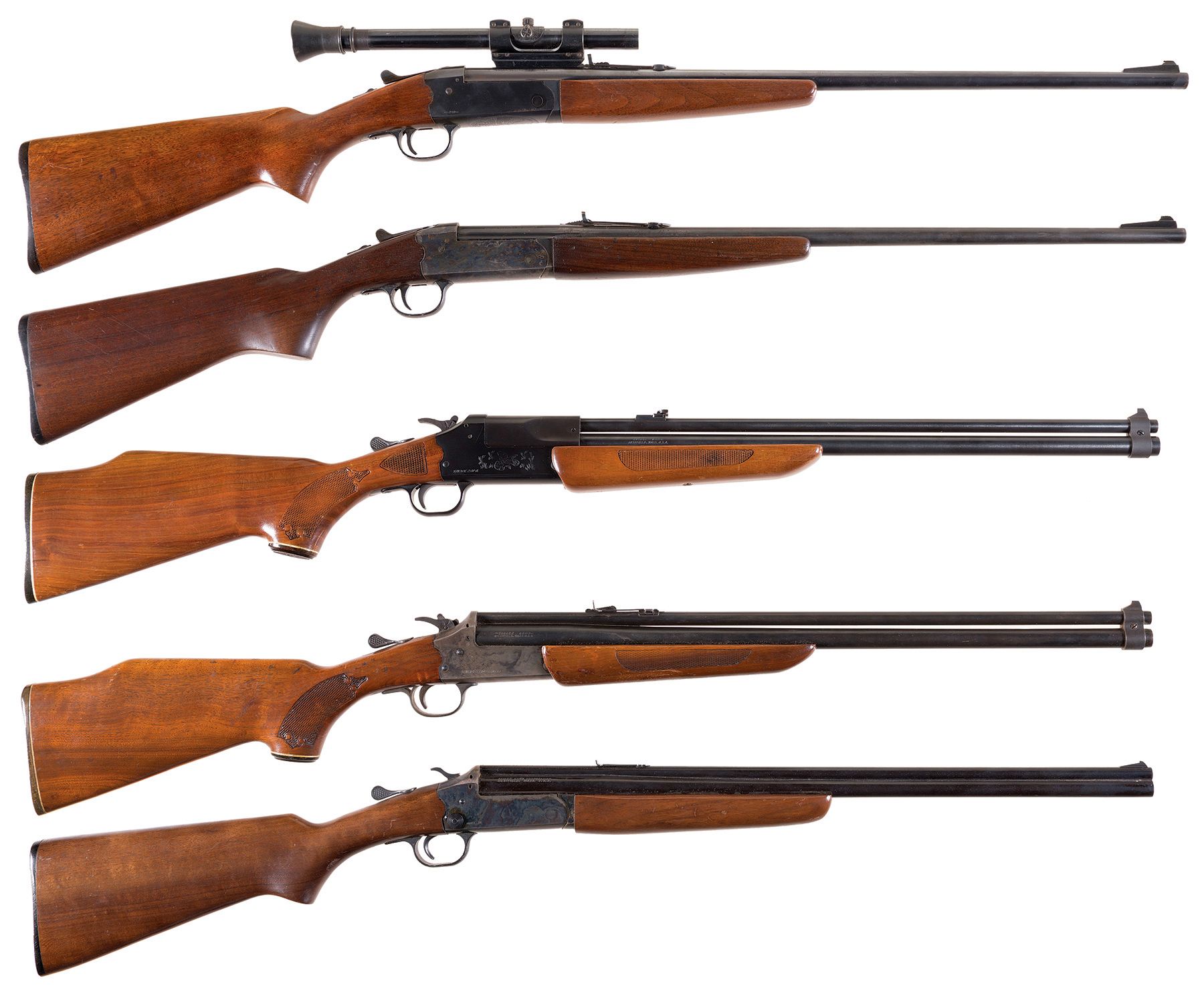 Three Combination Guns and Two Rifles -A) Savage Model 219 Singl | Rock ...