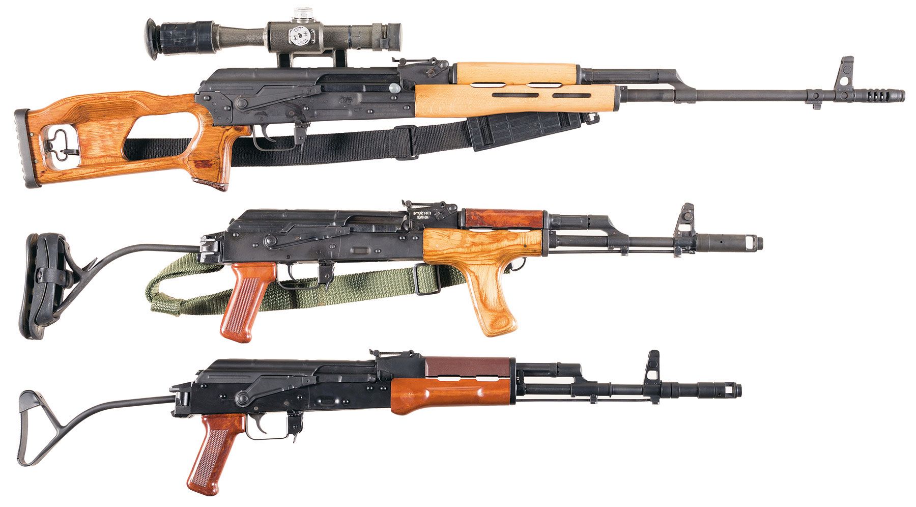 Three Semi-Automatic Rifles -A) Romarm PSL-54C Sniper Rifle with | Rock ...