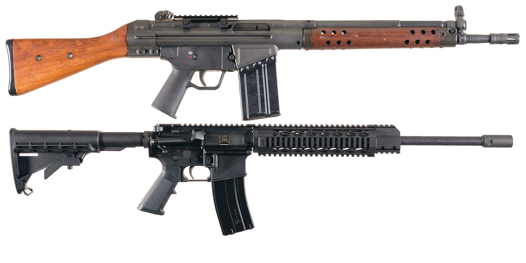 Two Semi-Automatic Longarms -A) PTR Industries PTR91 Rifle | Rock ...