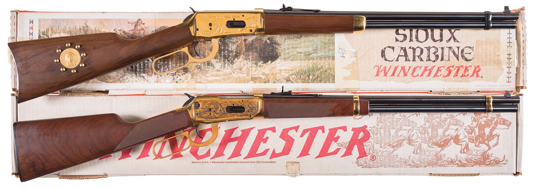 Two Native American Commemorative Winchester Lever Actions | Rock ...