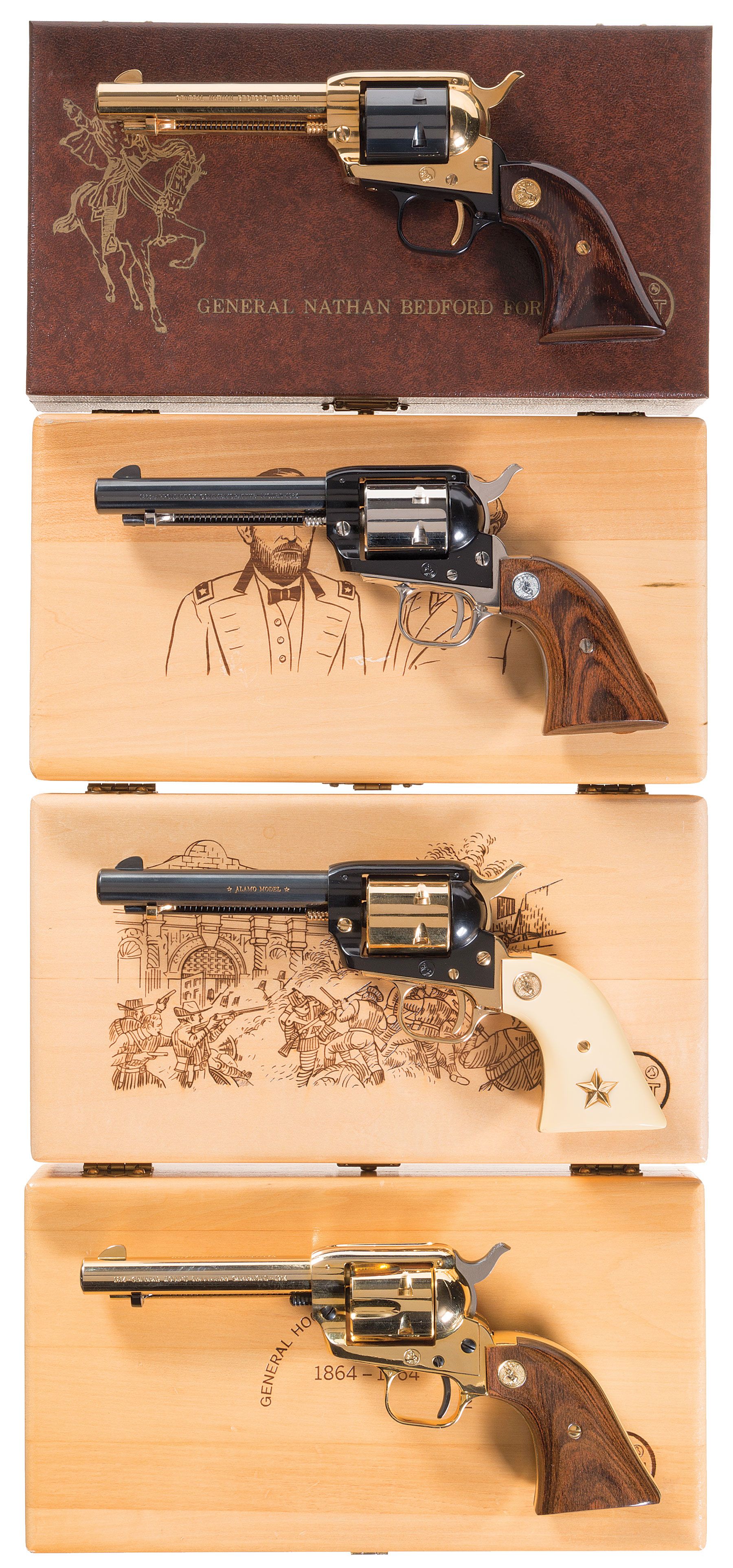 Four Cased Colt Commemorative Single Action Revolvers -A) Colt G | Rock ...