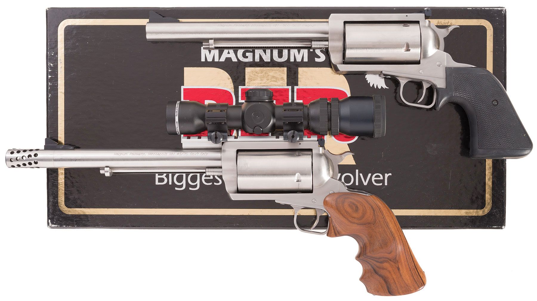 Two Magnum Research Single Action Biggest Finest Revolvers | Rock ...