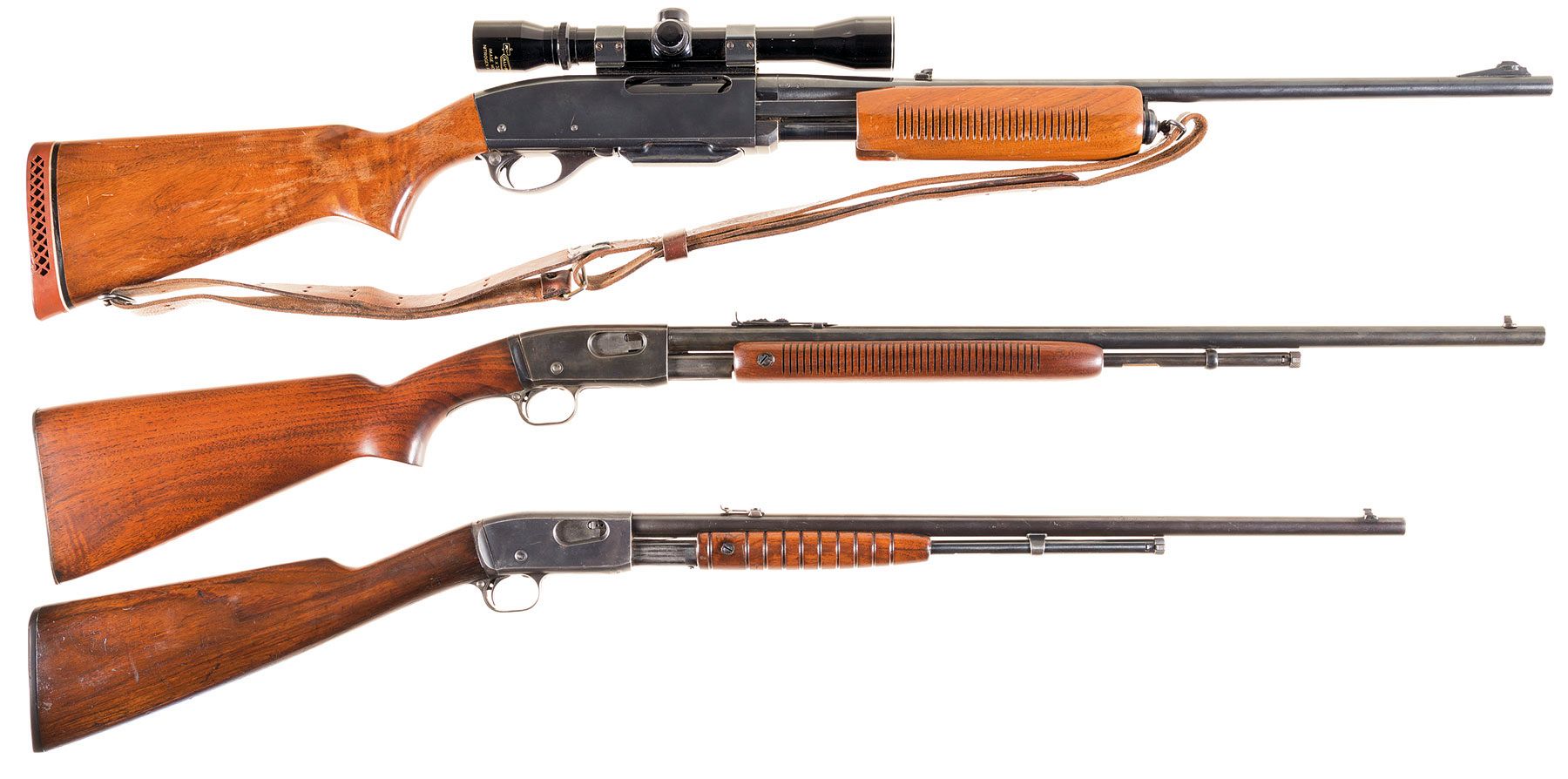 Three Remington Slide Action Rifles -A) Remington Model 760 Rifl | Rock ...