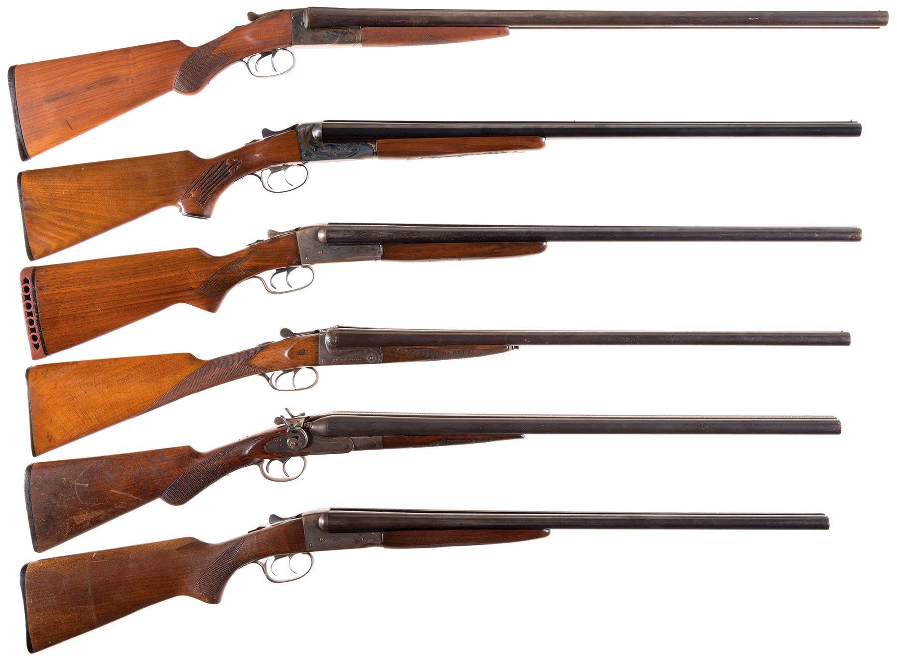 Six Double Barrel Shotguns -A) Engraved Hunter Arms Co. Fulton M | Rock ...