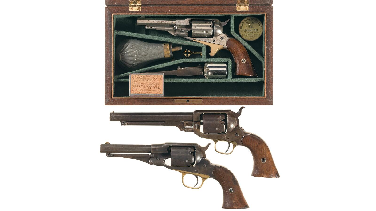 Three Antique American Revolvers | Rock Island Auction