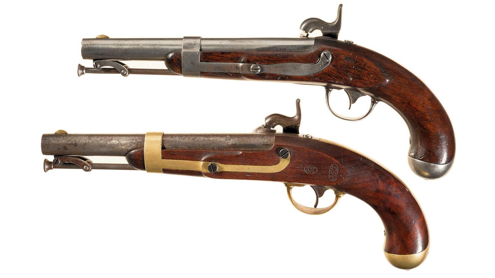 Two Percussion U.S. Martial Pistols | Rock Island Auction