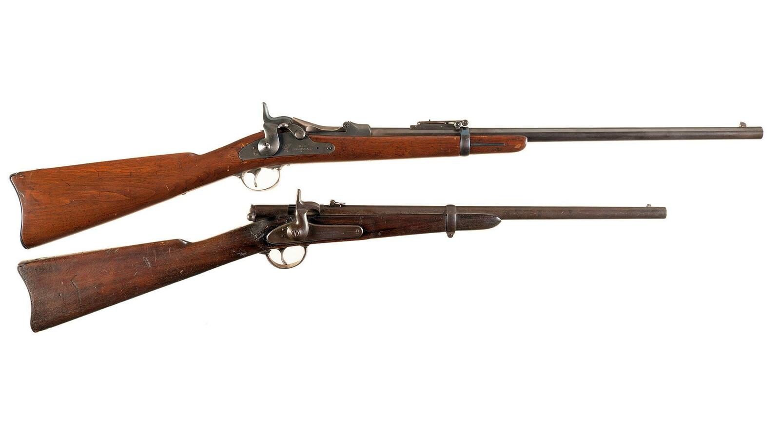 Two Antique Breech Loading Long Guns | Rock Island Auction