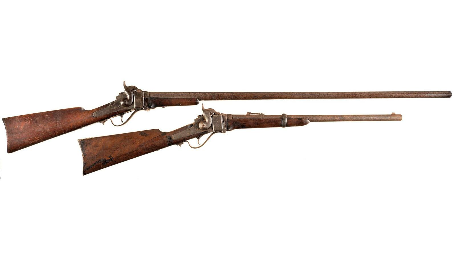 Two Antique Sharps Long Guns | Rock Island Auction