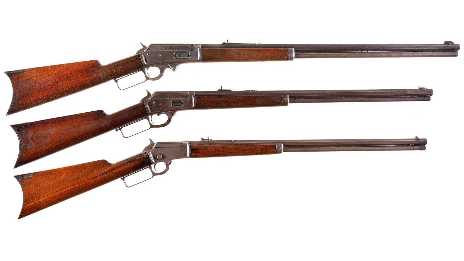 Three Antique Marlin Lever Action Rifles | Rock Island Auction