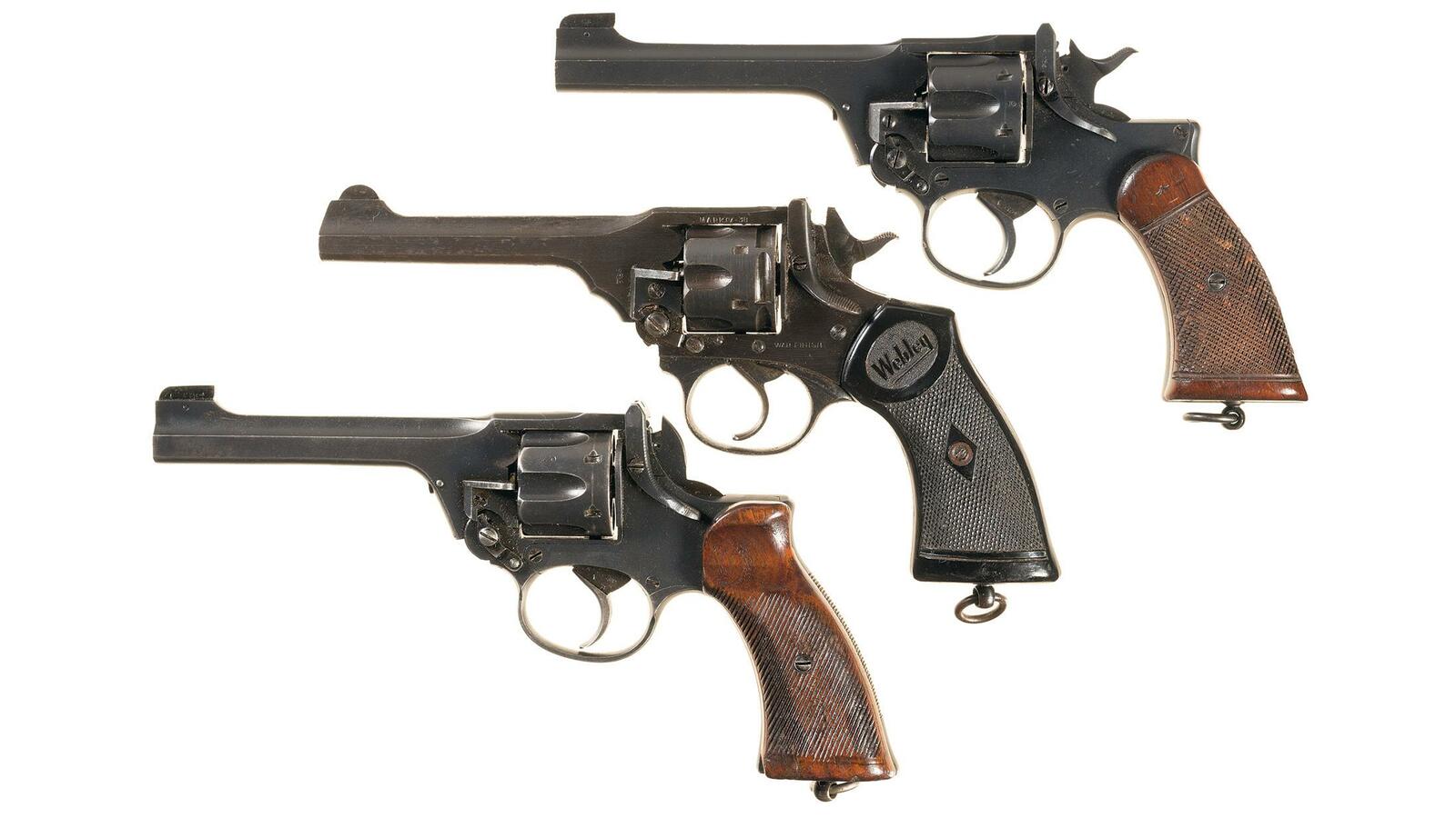 Three British Military DA Revolvers | Rock Island Auction