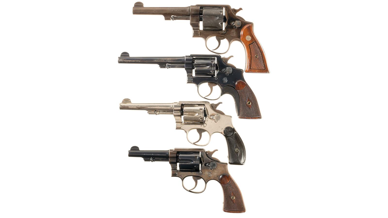 Four Smith & Wesson DA Revolvers | Rock Island Auction
