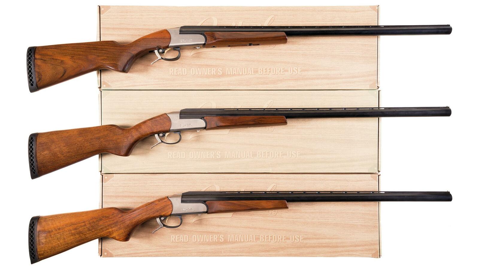 Three Baikal Single Shot Shotguns w/ Boxes | Rock Island Auction