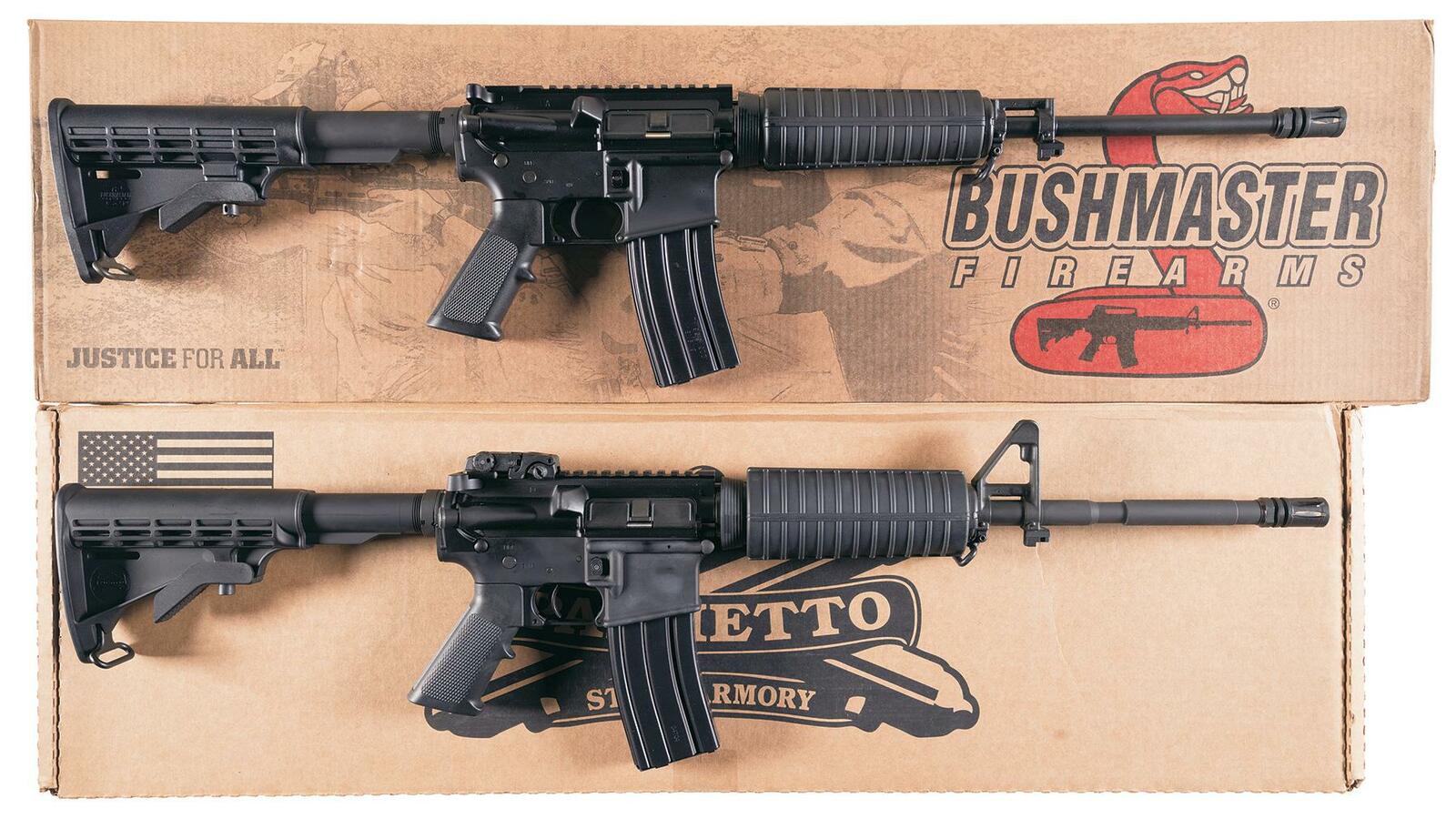 Two AR-15 Pattern Semi-Automatic Carbines w/ Boxes | Rock Island Auction