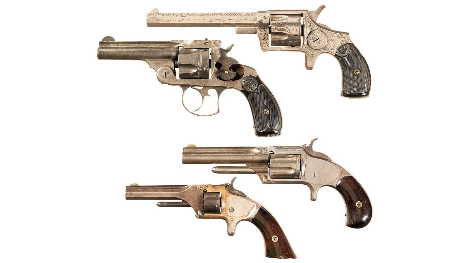 Four Antique American Revolvers | Rock Island Auction