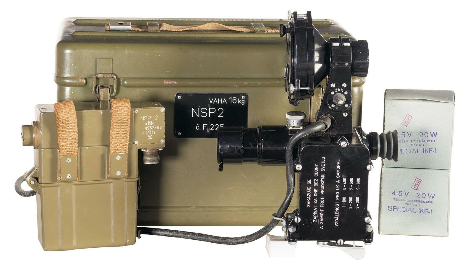 Czechoslovakian NSP-2 Infrared Sniper Scope with Case and Access | Rock ...