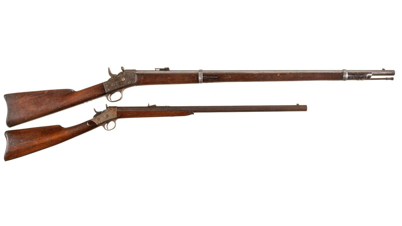 Two Antique Rolling Block Rifles | Rock Island Auction