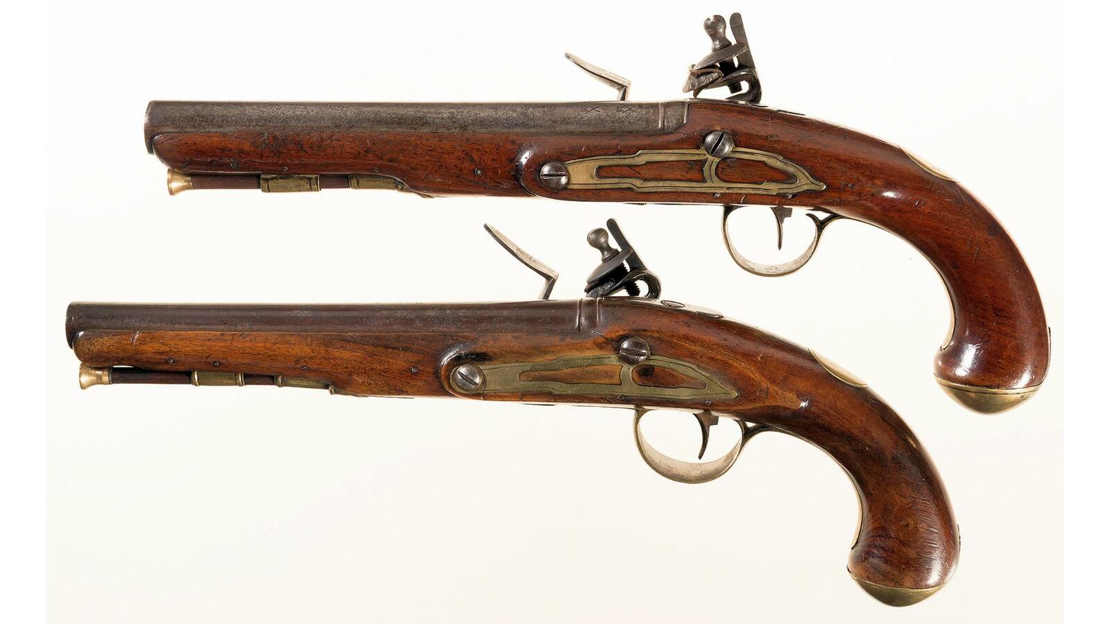 Cased Set of Two Ketland & Co. Flintlock Trade Pistols | Rock Island ...