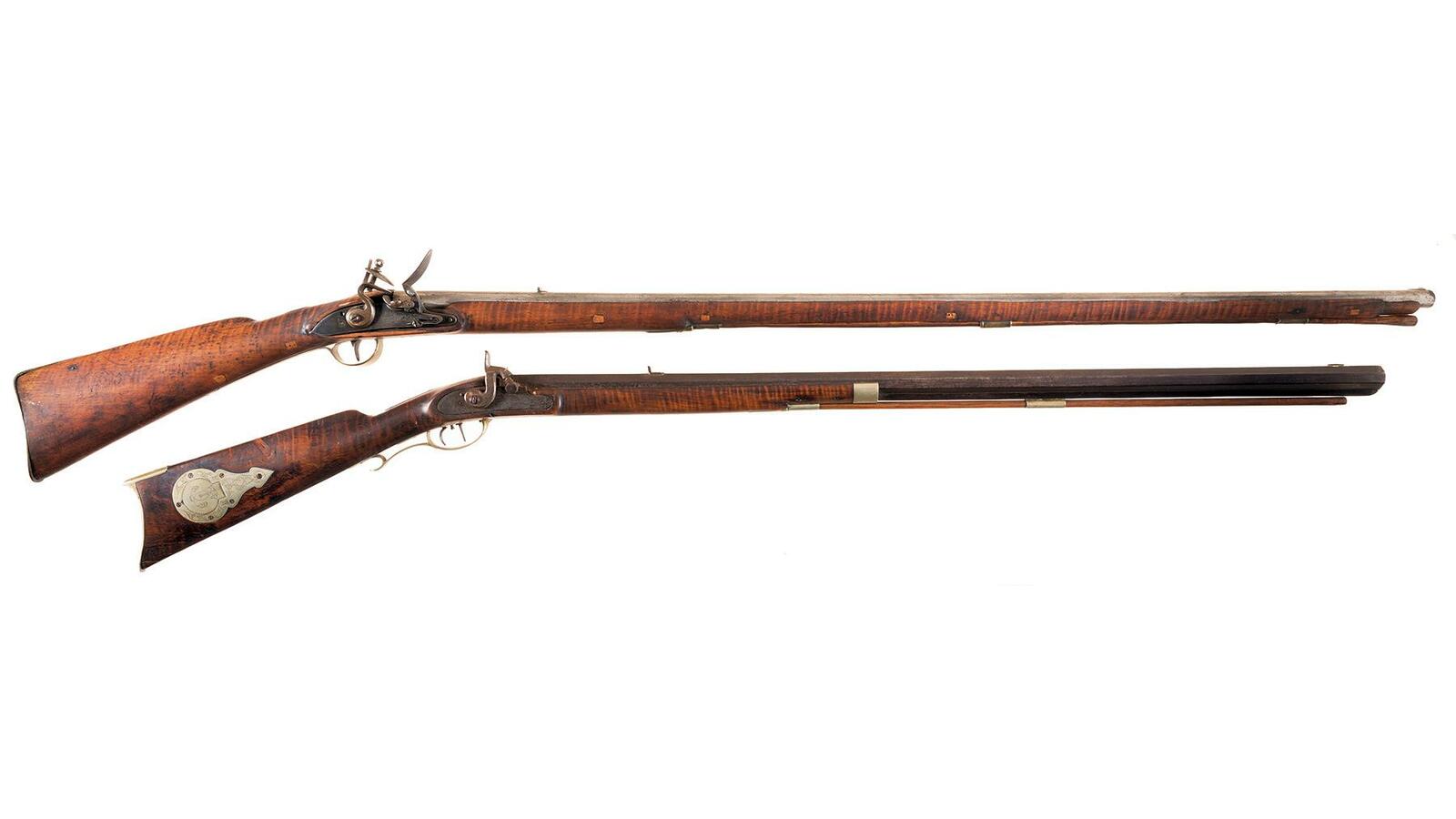 Two Antique Muzzle Loading Long Guns | Rock Island Auction