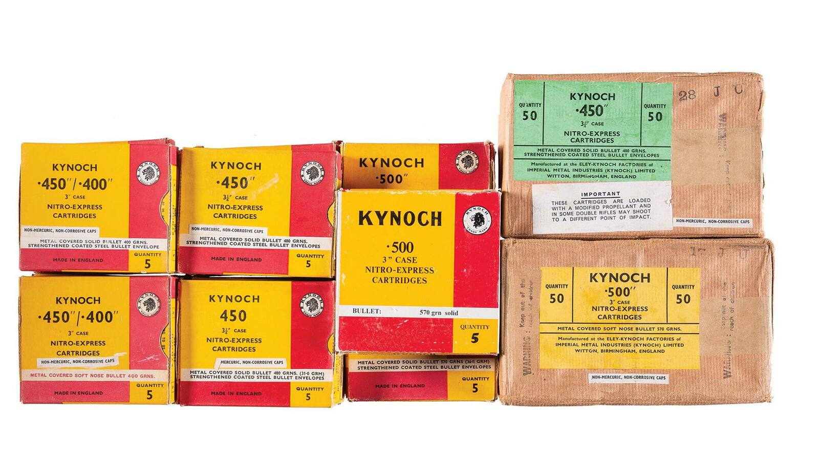 Group of Kynoch Nitro-Express Ammunition | Rock Island Auction