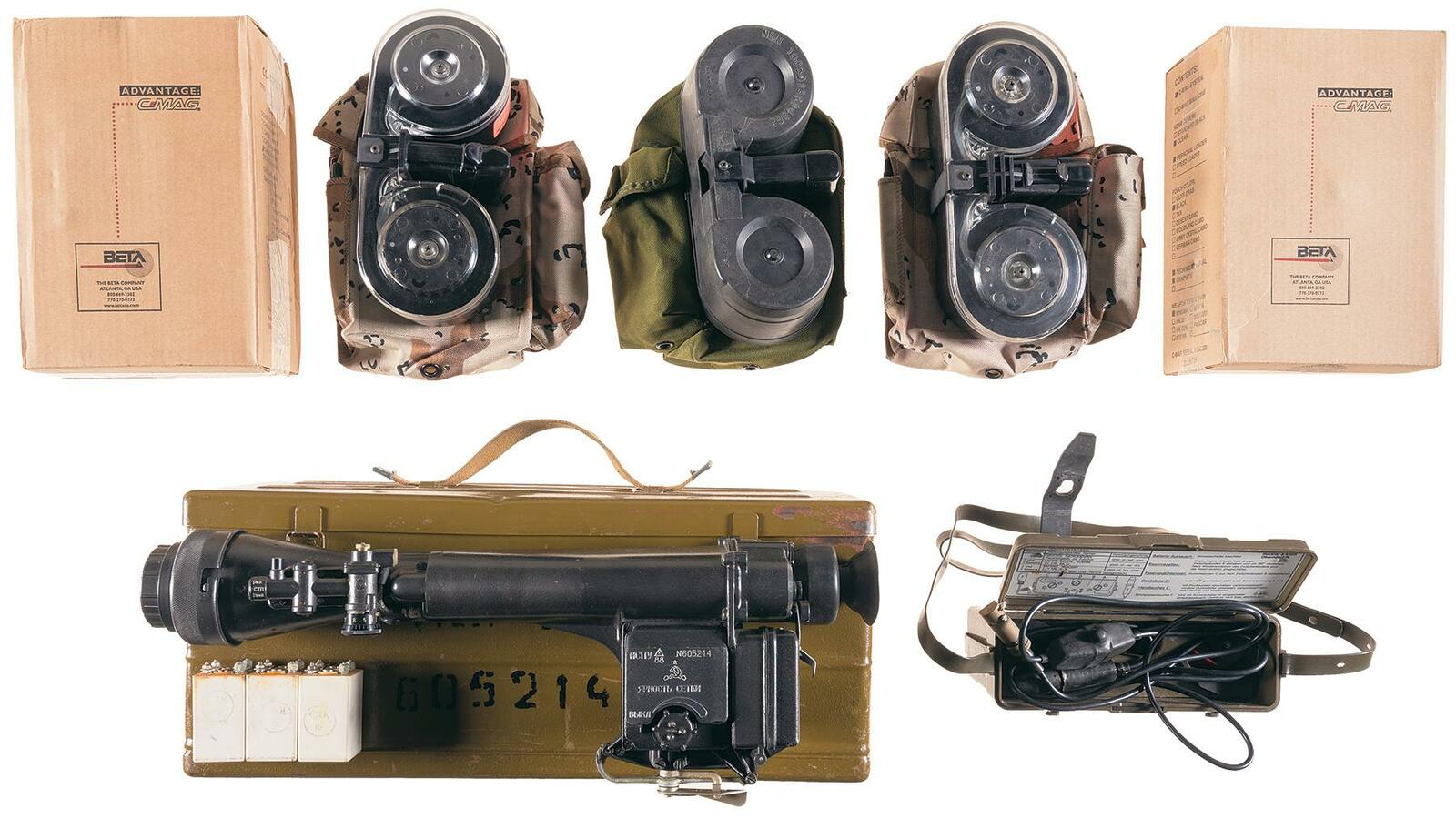 One Soviet Night Vision Scope, One Heckler & Koch MG Illuminator | Rock ...